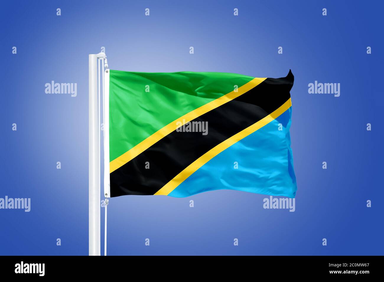 Flagpole flag tanzania hi-res stock photography and images - Alamy