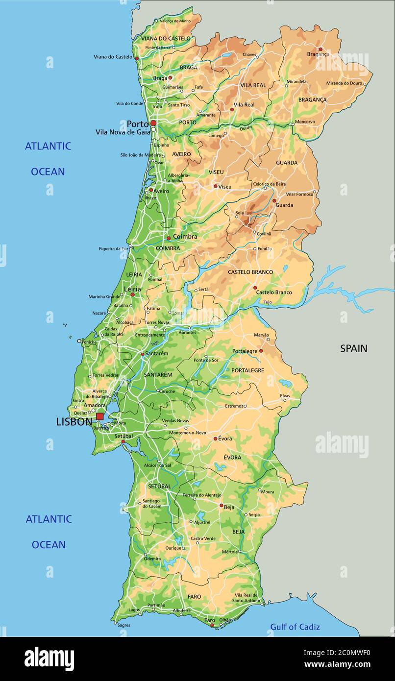 Map Of Portugal Rivers
