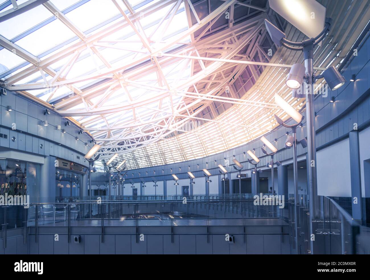 Glass wall in the office building Stock Photo - Alamy