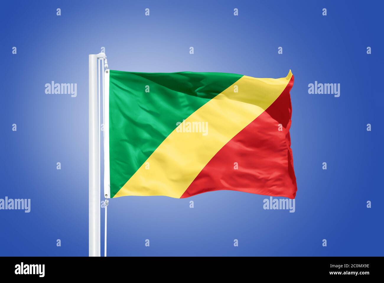 Congo republic flag waving hi-res stock photography and images - Alamy