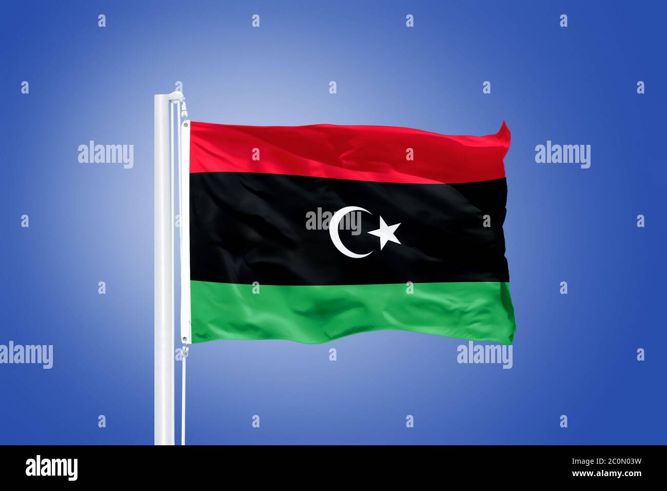 Libya flag pole hi-res stock photography and images - Alamy