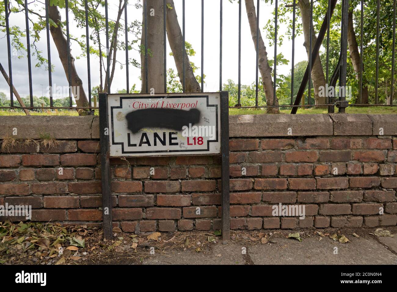 Liverpool, UK. 12th June, 2020. Road signs on Liverpool's famous Penny ...