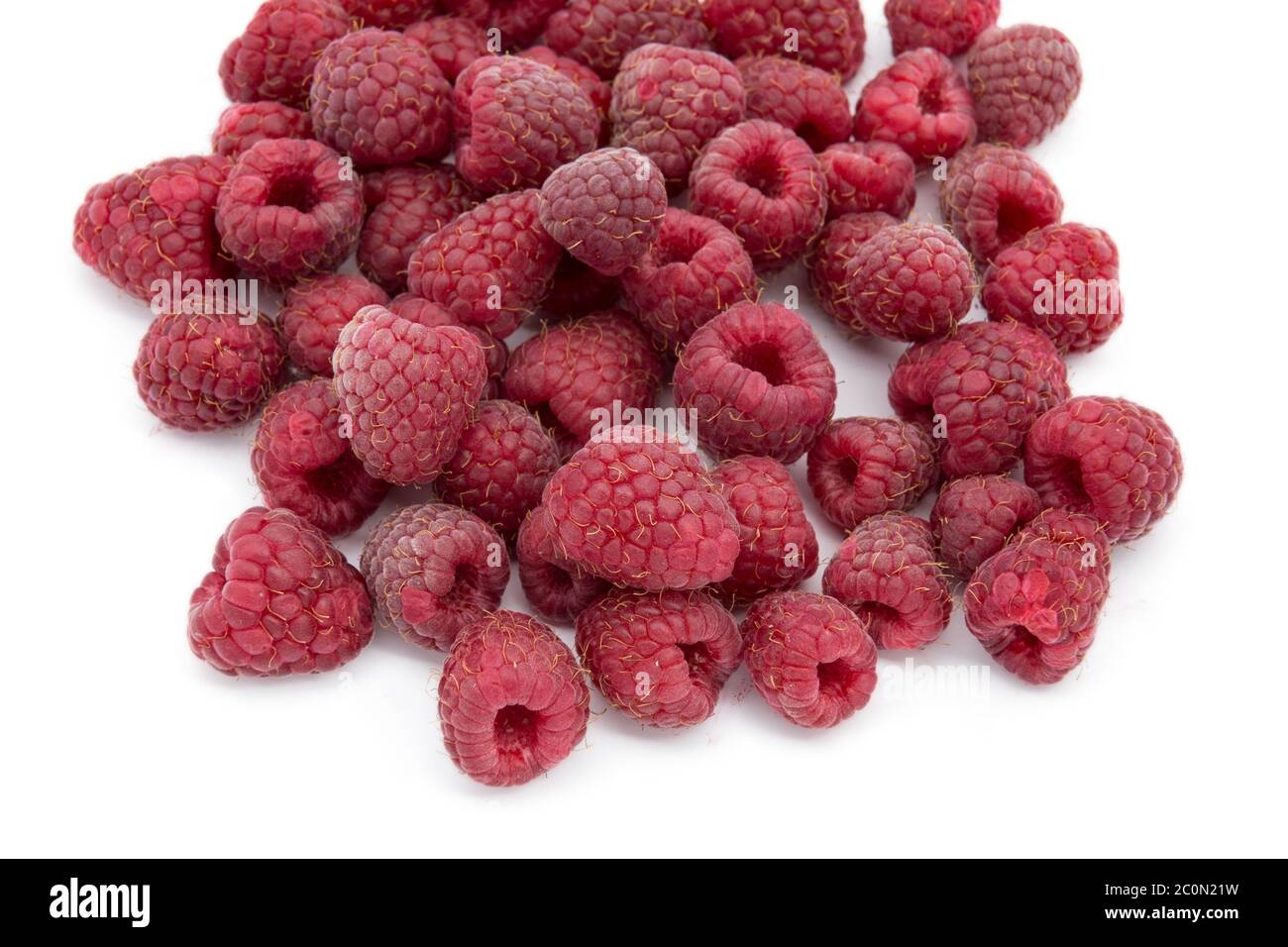 Sweet raspberry isolated on white background Stock Photo - Alamy