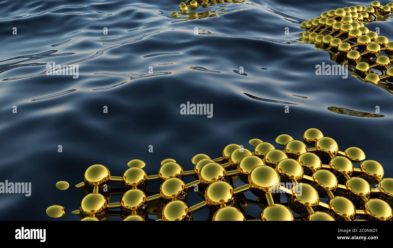 Abstract business science or technology background with golden lattice ...