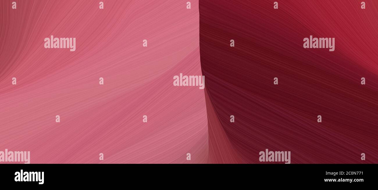 abstract curved speed lines background or backdrop with dark red, pale ...