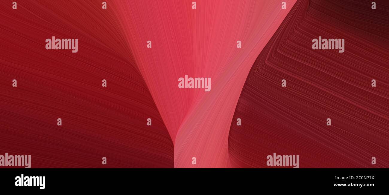 beautiful wild curved speed lines background or backdrop with dark red ...