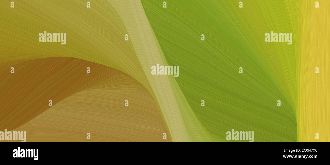 beautiful dynamic curved speed lines background or backdrop with olive ...