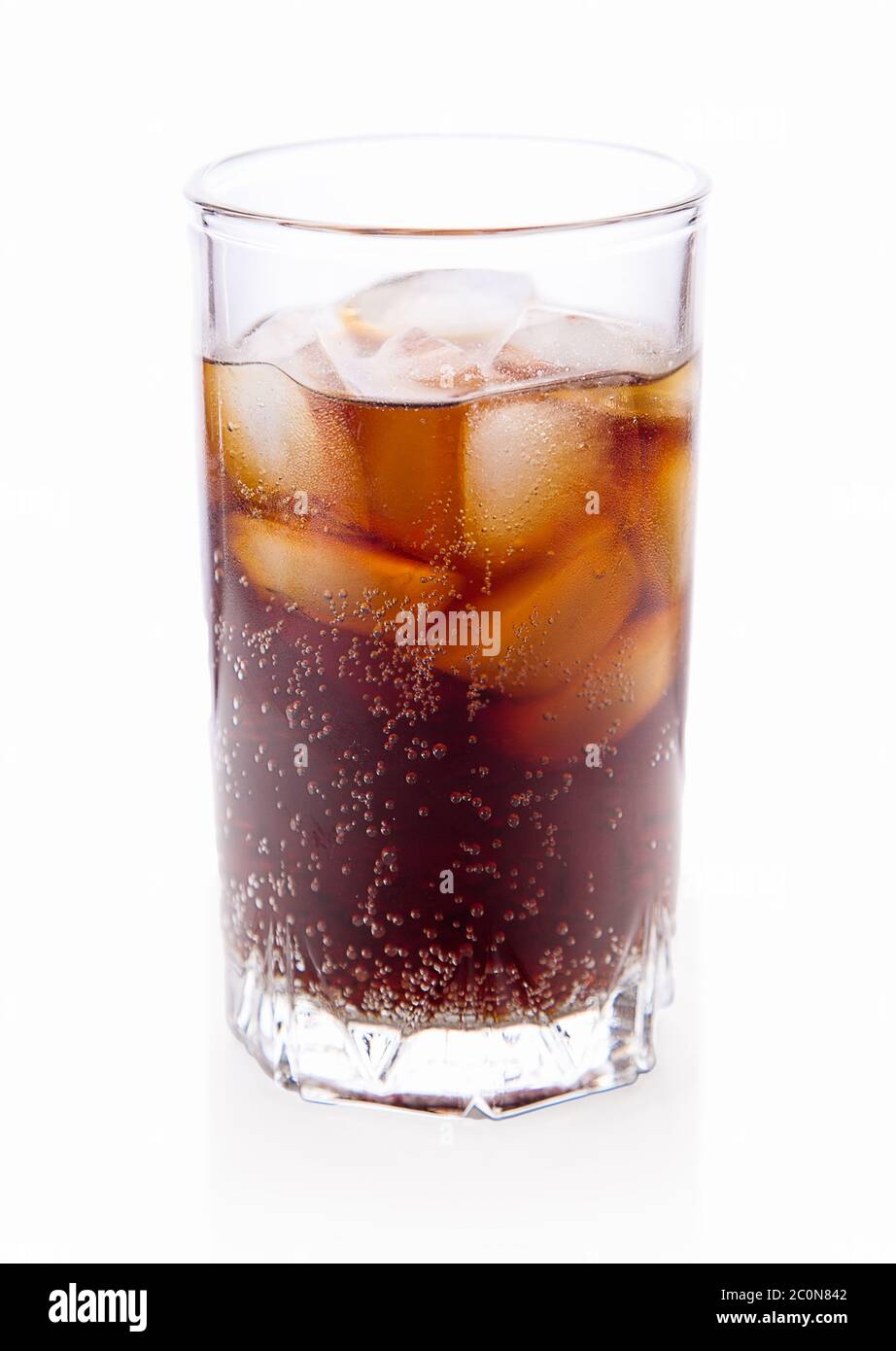 Cocktail cola ice cubes Cut Out Stock Images & Pictures - Alamy