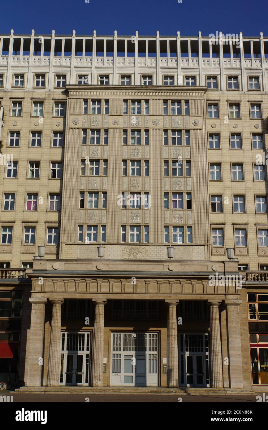 Socialist monumental buildings, in the Karl-Marx-Allee Stock Photo - Alamy