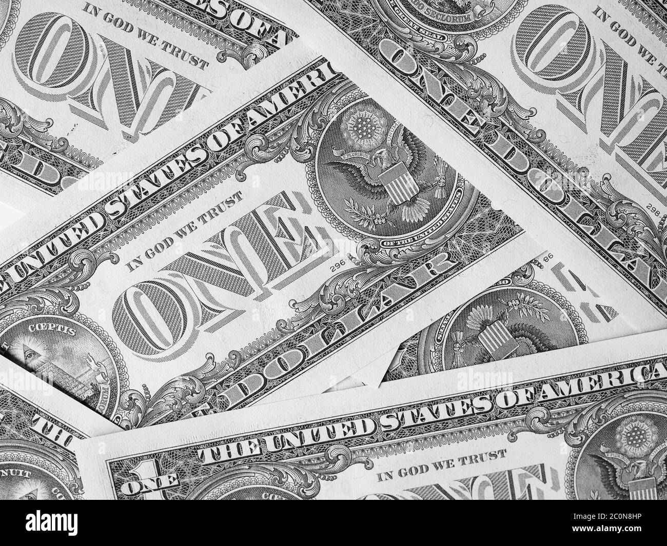 Bank notes black and white Black and White Stock Photos & Images - Alamy