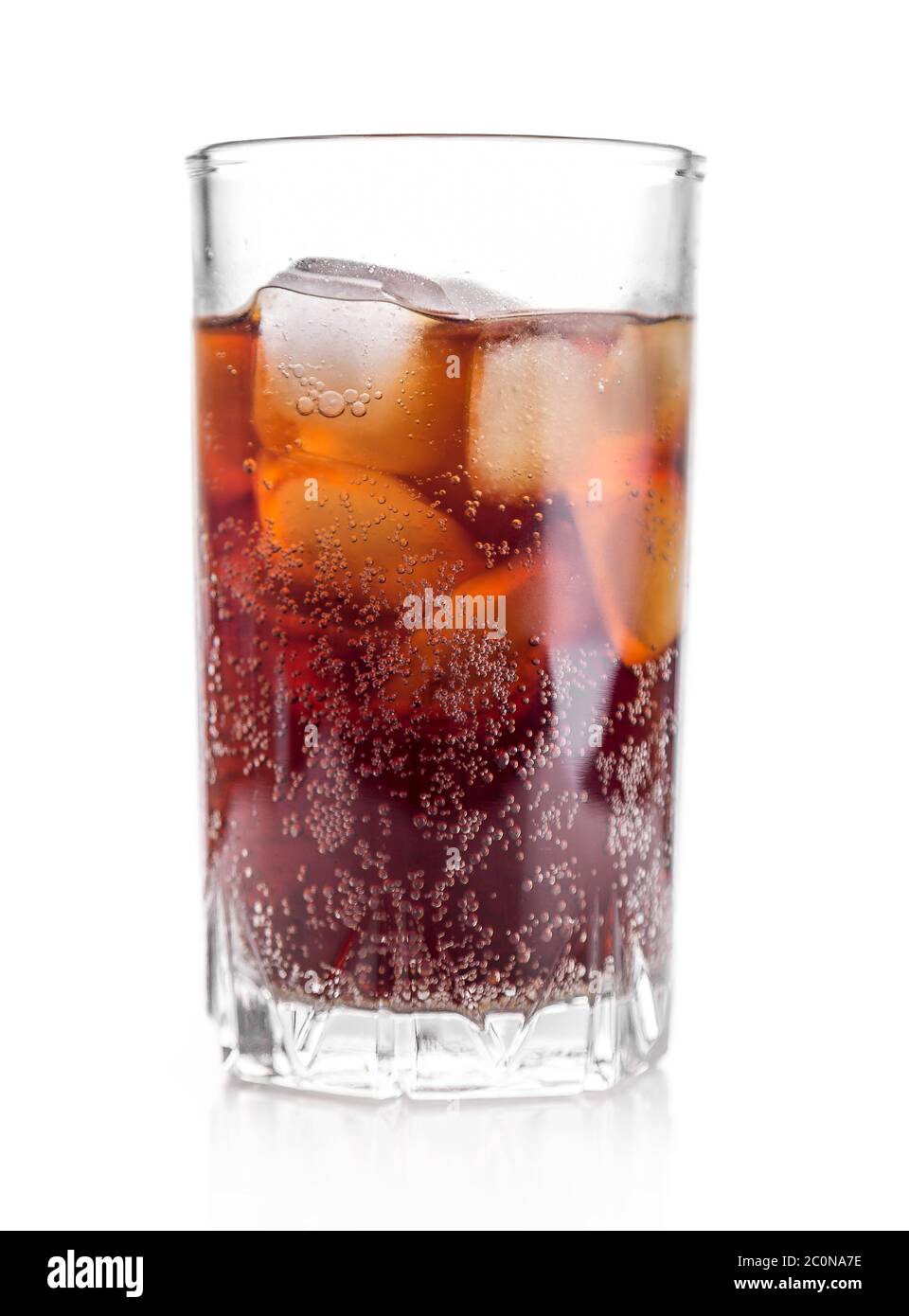 Cocktail cola ice cubes Cut Out Stock Images & Pictures - Alamy