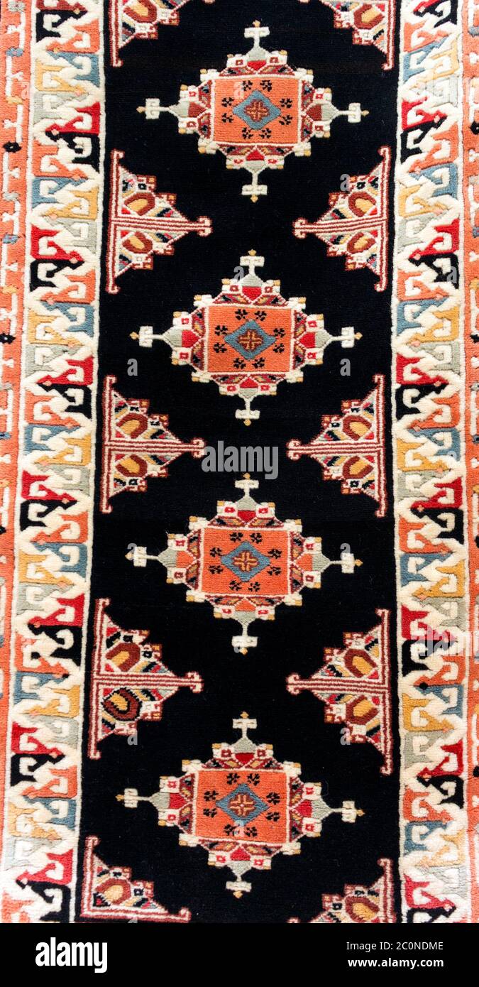 An ancient Armenian carpet texture pattern Stock Photo - Alamy