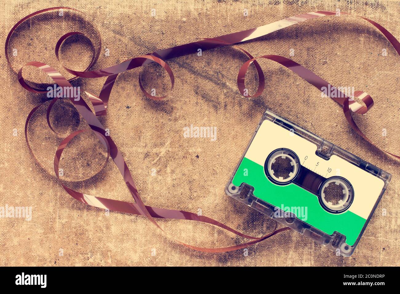 Vintage compact cassette Stock Photo - Alamy