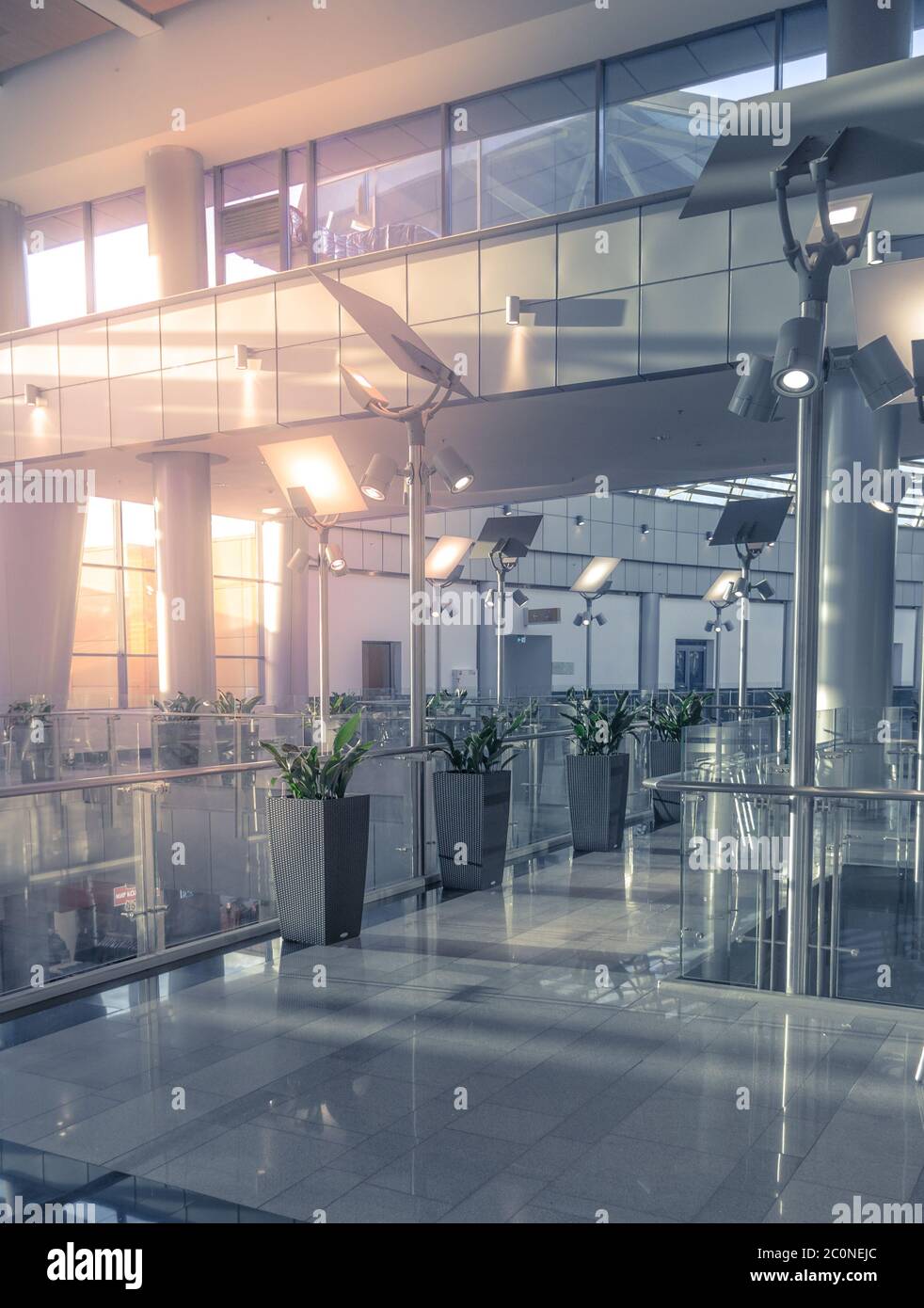 Glass wall in the office building Stock Photo - Alamy