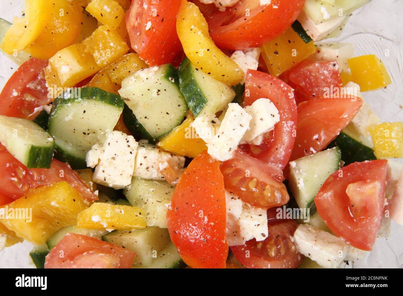 vegetable salad as very nice food background Stock Photo - Alamy