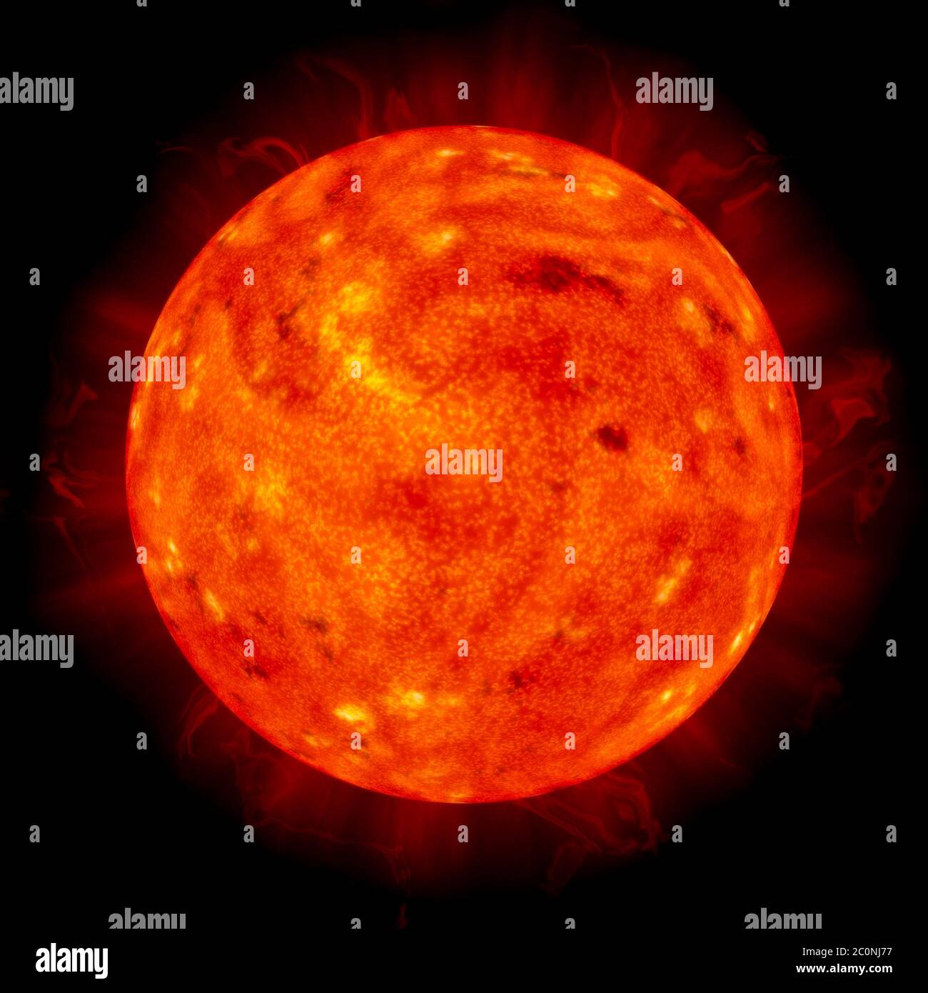 The Sun in Space Stock Photo - Alamy