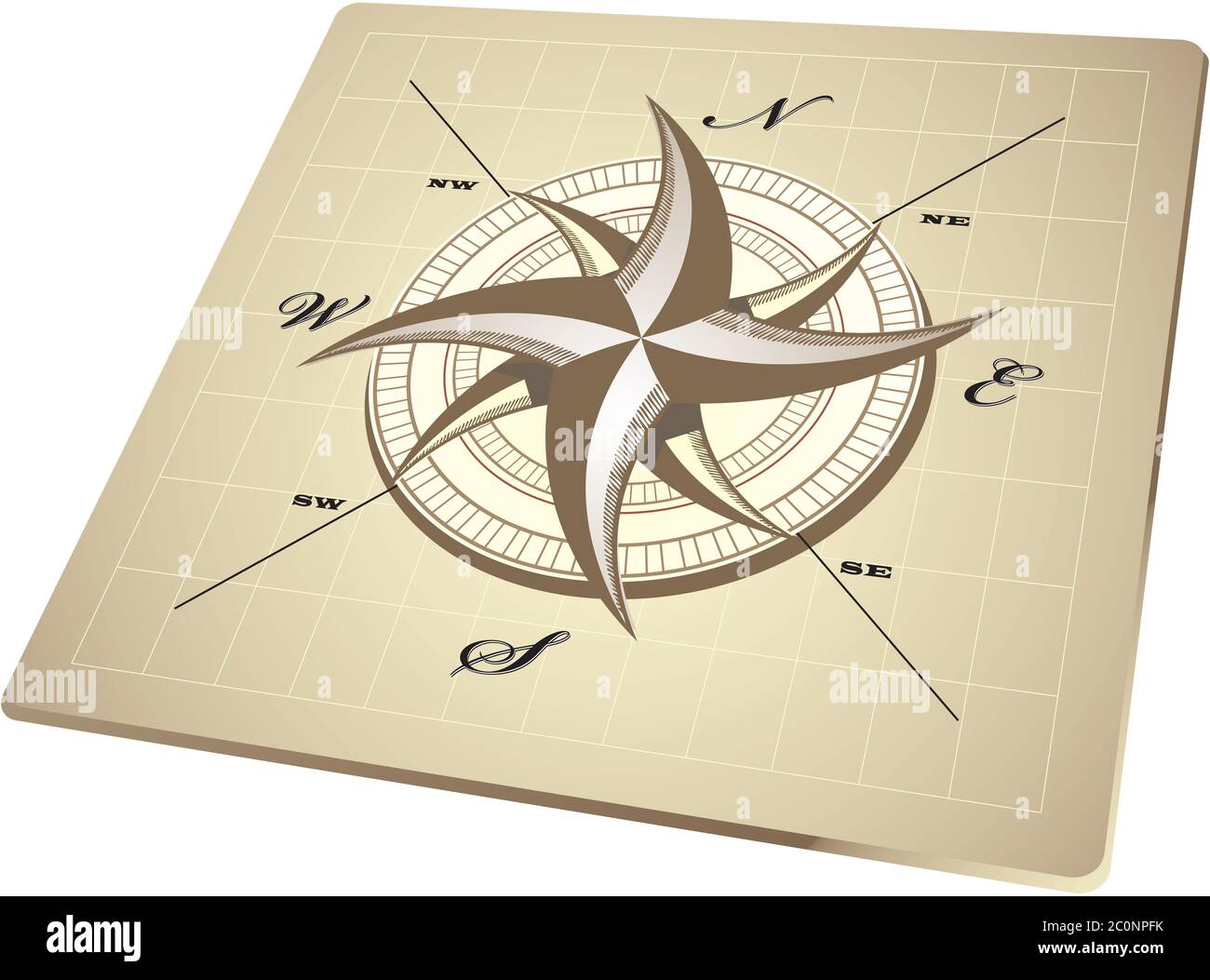Wind compass Cut Out Stock Images & Pictures - Alamy