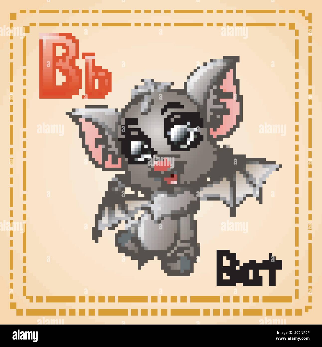 Illustration of Animals alphabet: B is for Bats Stock Vector Image ...