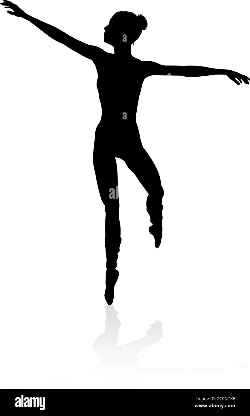 Ballet Dancer Silhouette Stock Vector Image & Art - Alamy