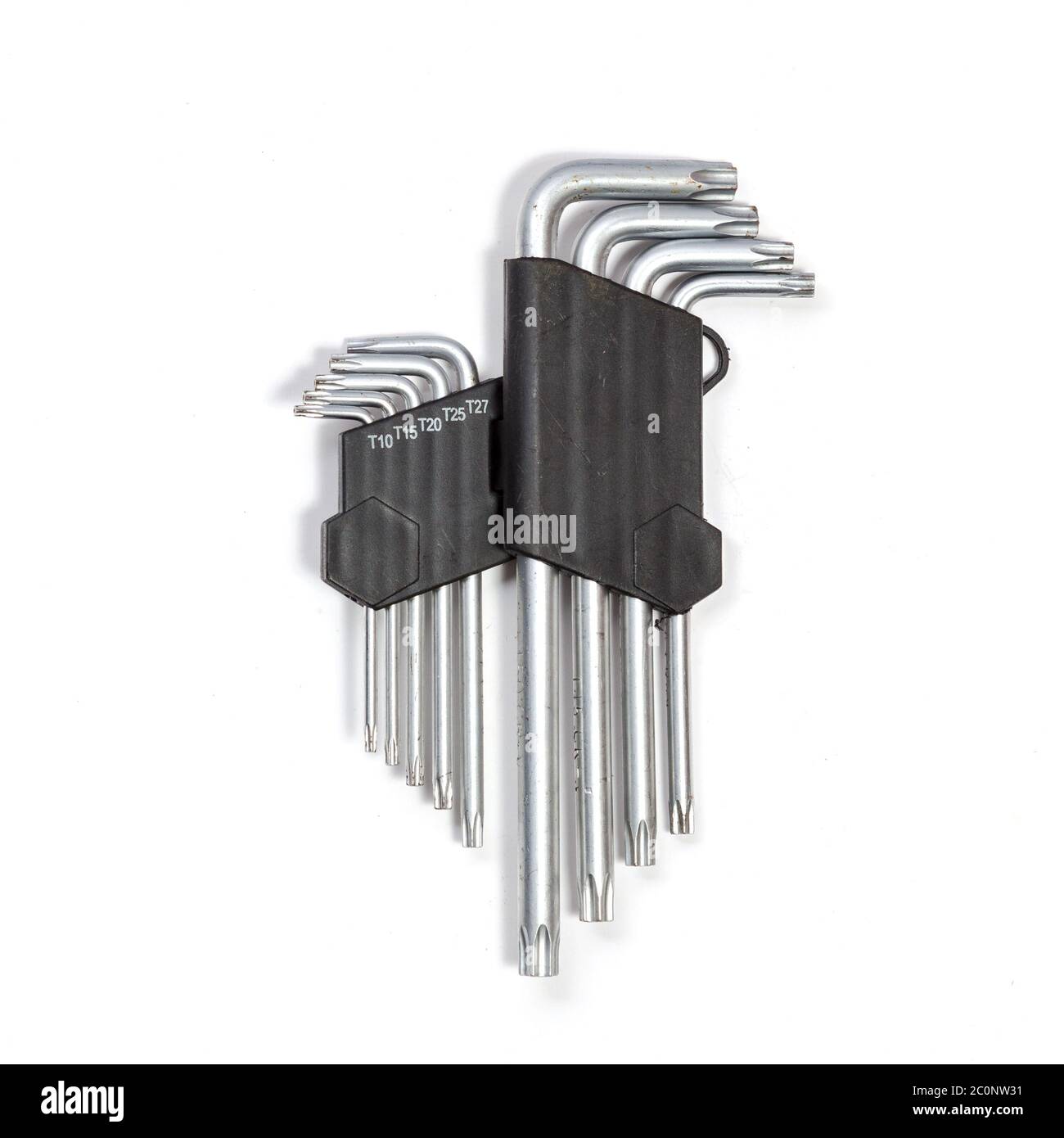 hex key set isolated on white Stock Photo - Alamy