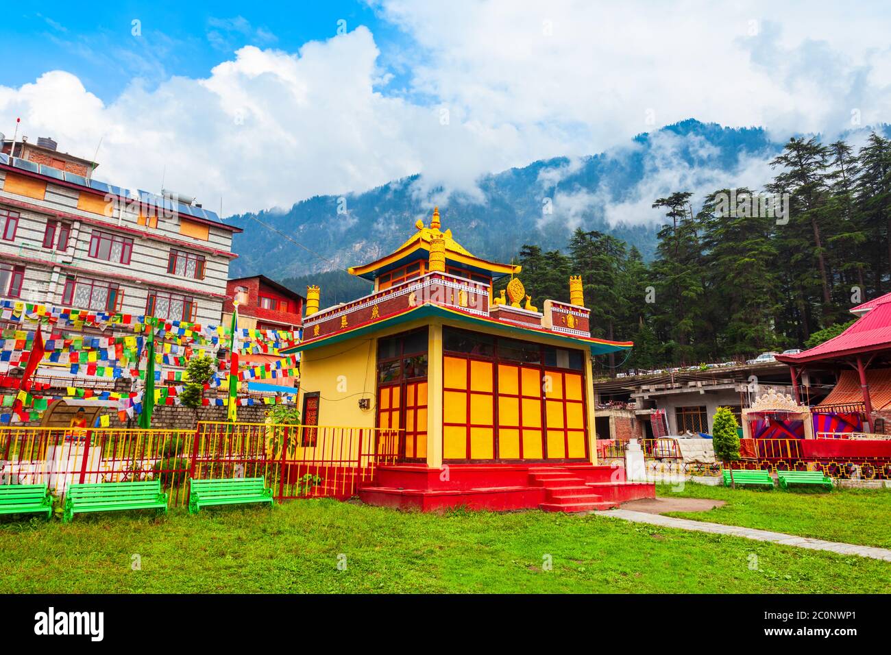 Buddhist monastery in manali hi-res stock photography and images - Alamy