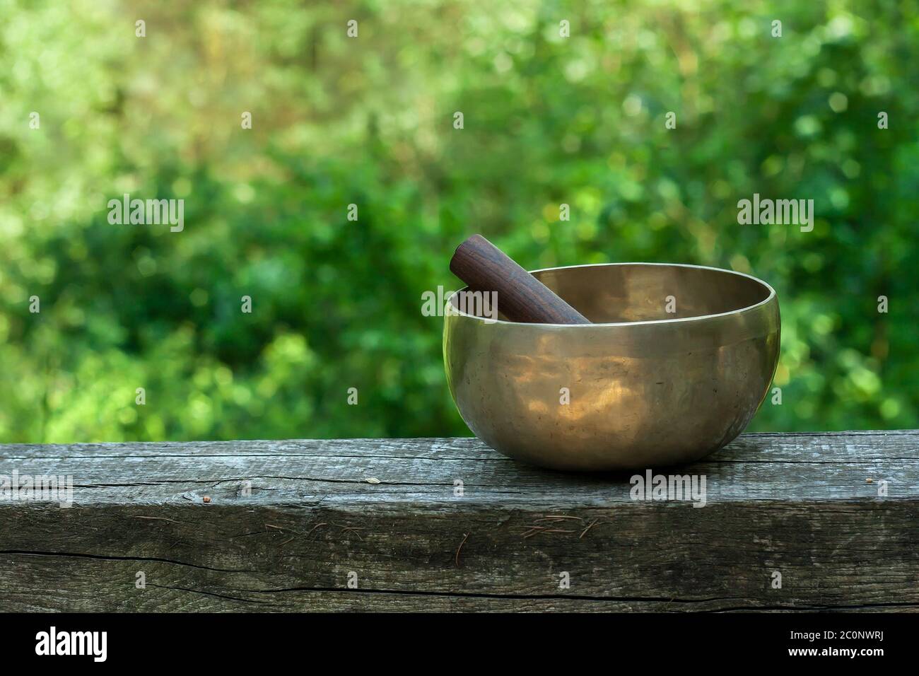 Tibetan singing bowl made of seven metals Stock Photo - Alamy