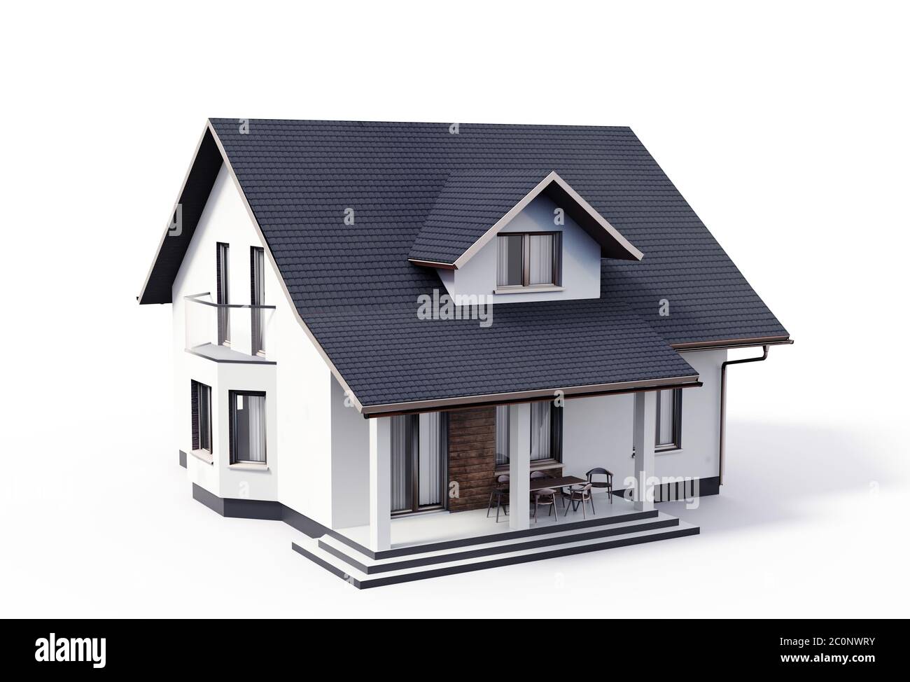 New small family house Cut Out Stock Images & Pictures - Alamy