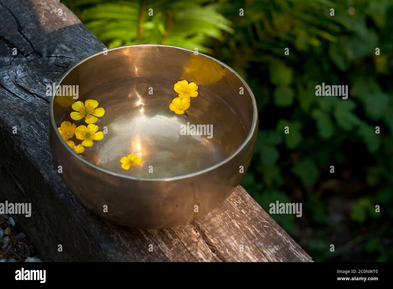 Tibetan singing bowl made of seven metals Stock Photo - Alamy
