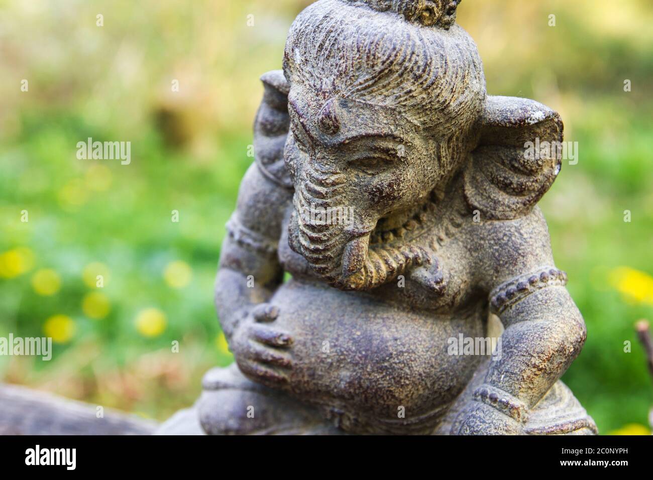 Lord Ganesh decorative stone statue with elephan head Stock Photo - Alamy