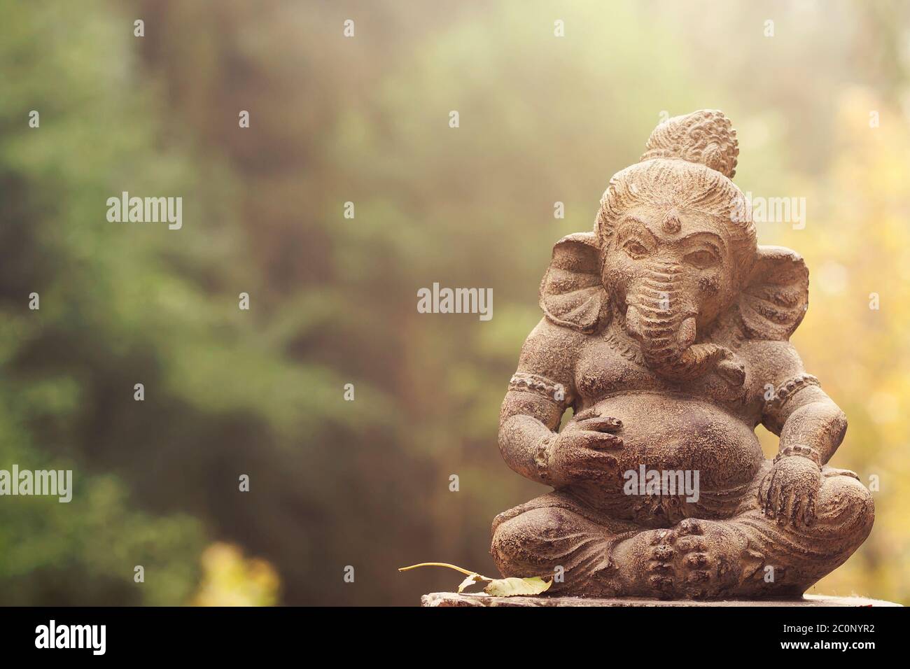 Lord Ganesh decorative stone statue with elephan head Stock Photo - Alamy