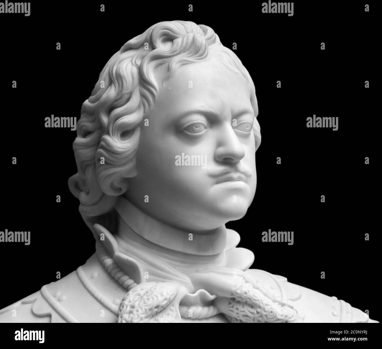 Peter the Great marble portrait bust Stock Photo - Alamy