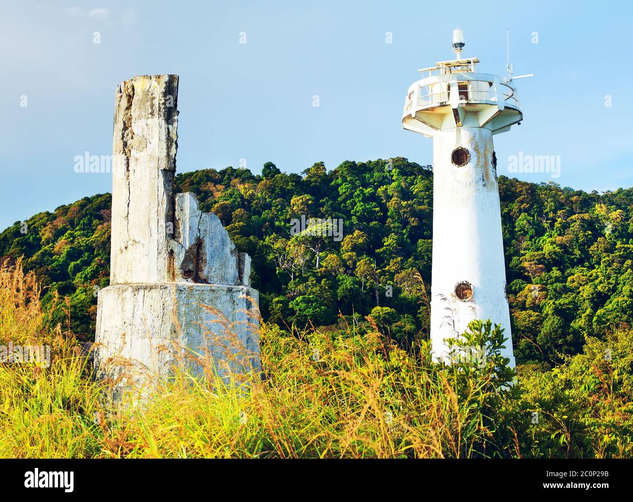 Old Lighthouse In Jungle Stock Photo - Alamy