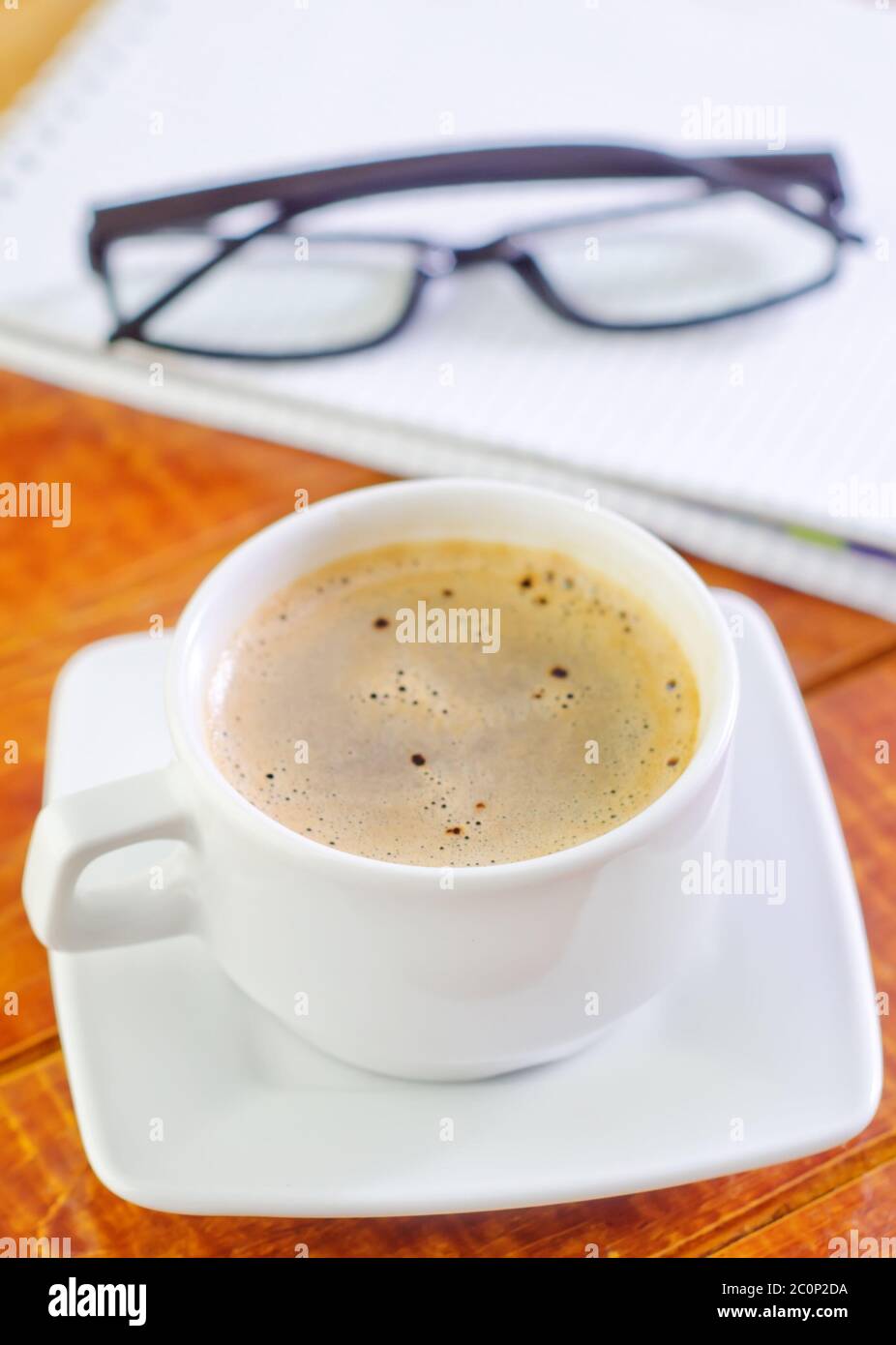 coffee and note Stock Photo - Alamy