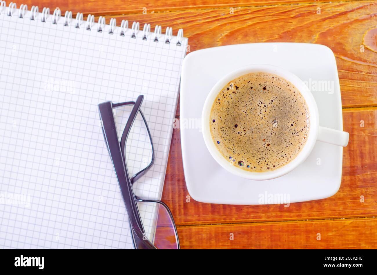 coffee and note Stock Photo - Alamy