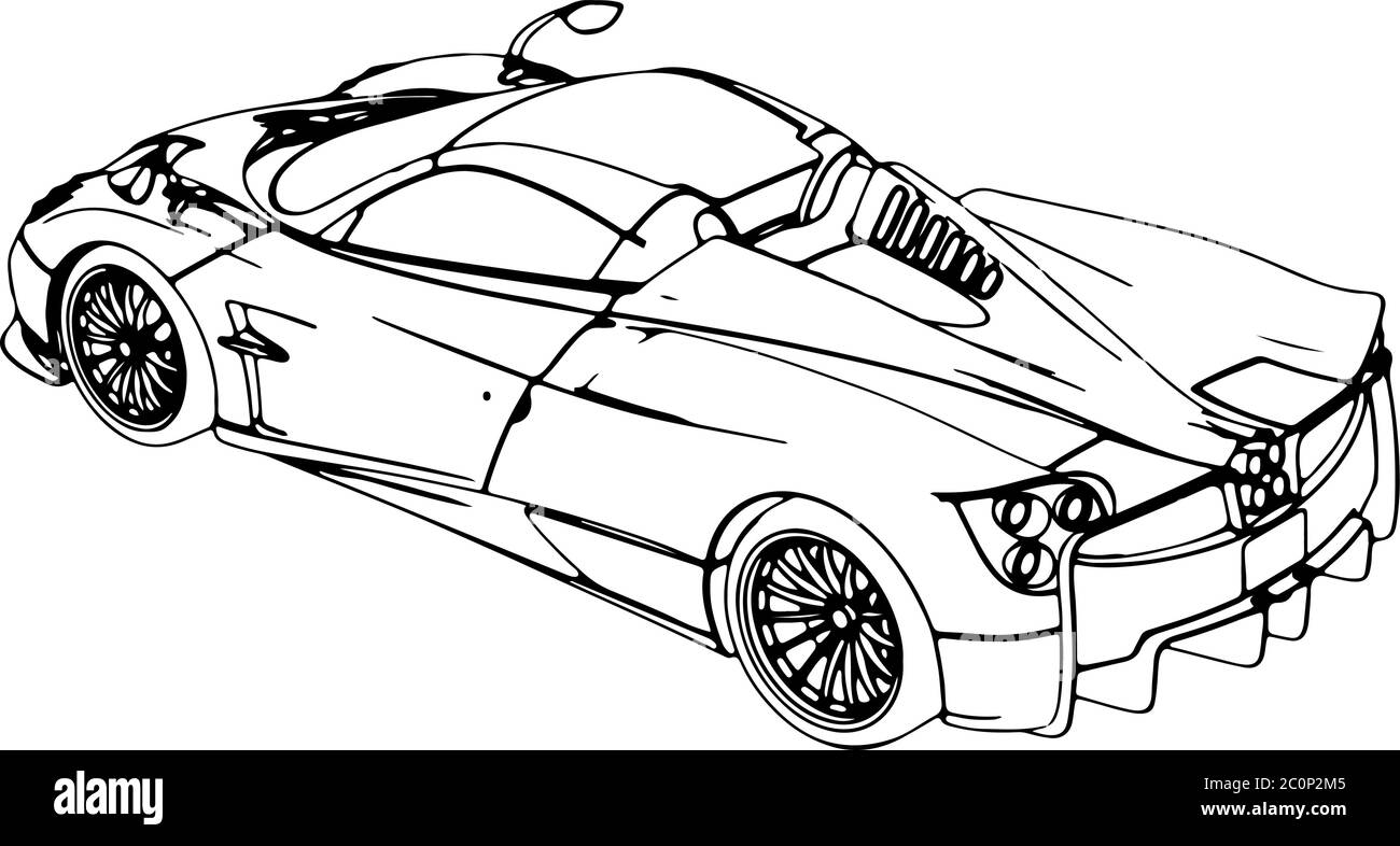 Pagani Huayra Coloring Pages
