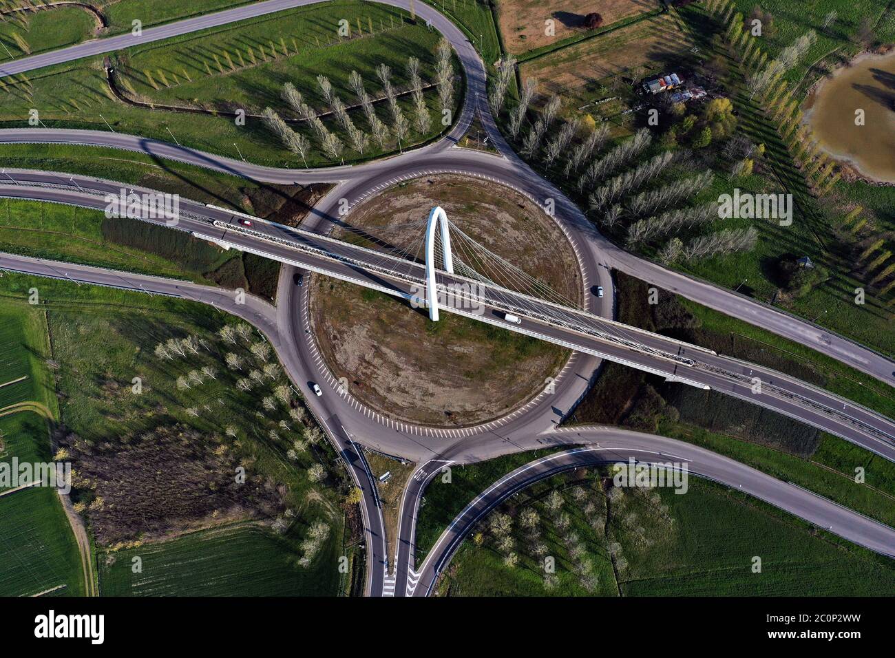 Drone roundabout italy hi-res stock photography and images - Alamy