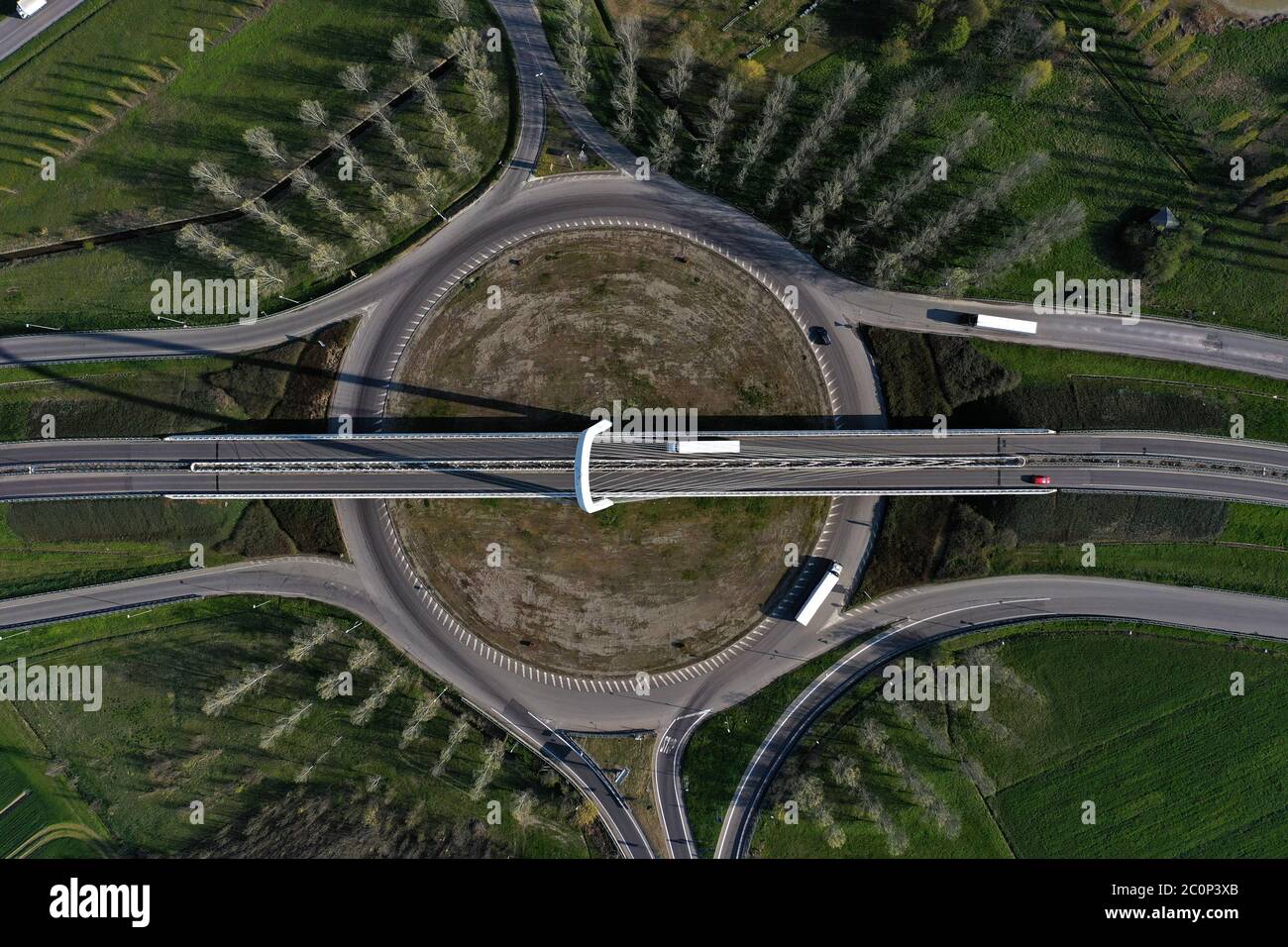 Drone roundabout italy hi-res stock photography and images - Alamy