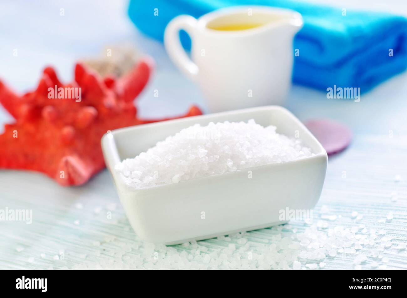 sea salt and shells Stock Photo - Alamy