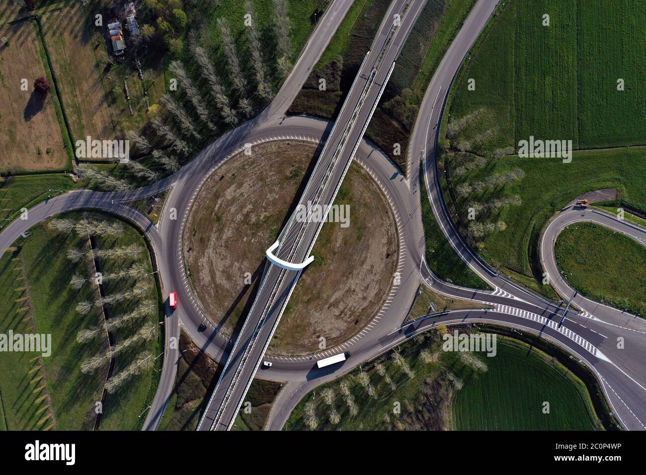 Drone roundabout italy hi-res stock photography and images - Alamy