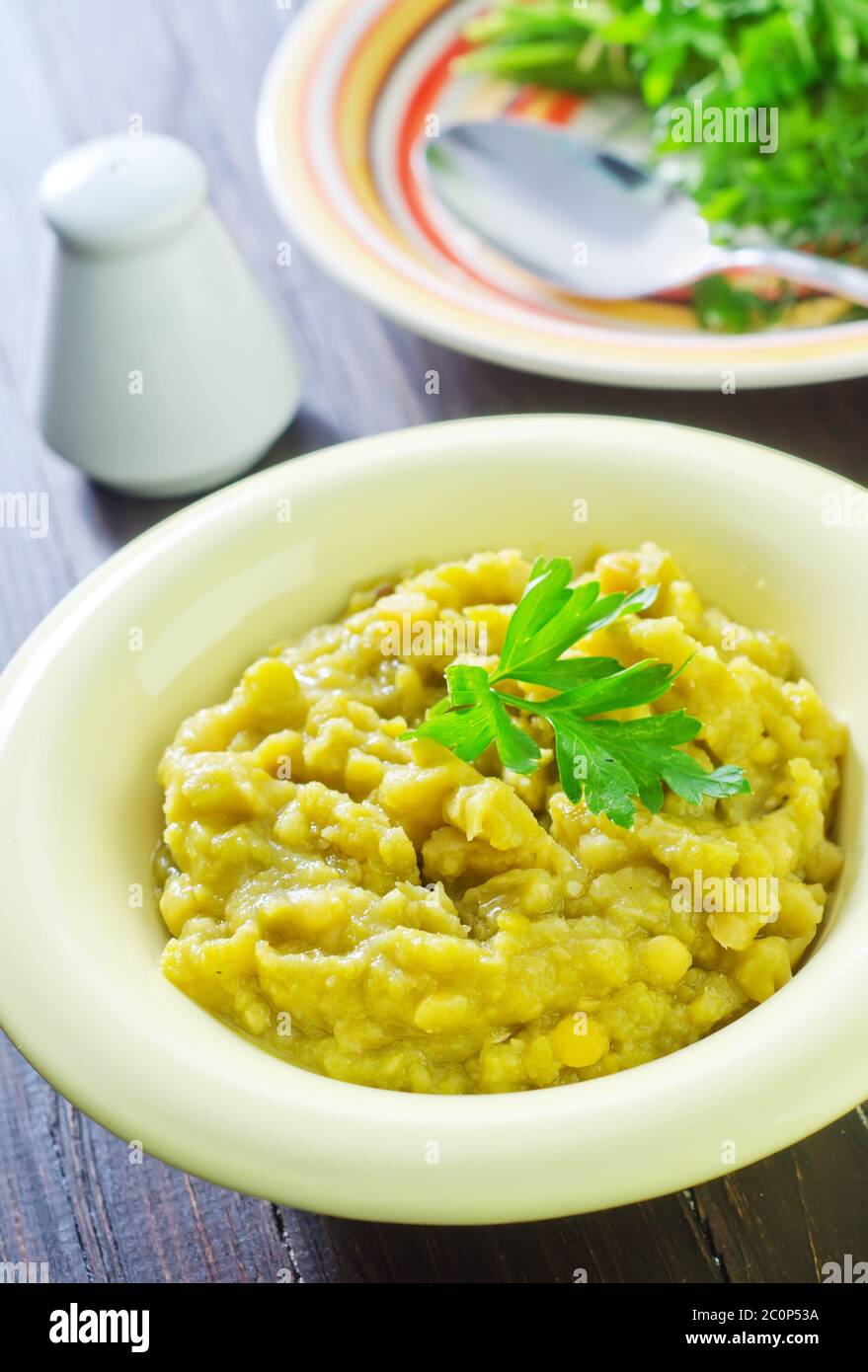 mashed mung beans Stock Photo - Alamy