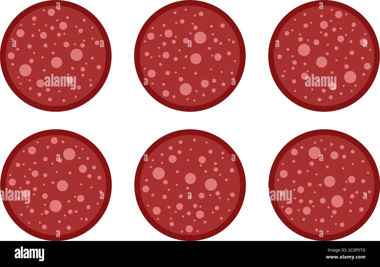 Sliced round pieces Stock Vector Images - Alamy