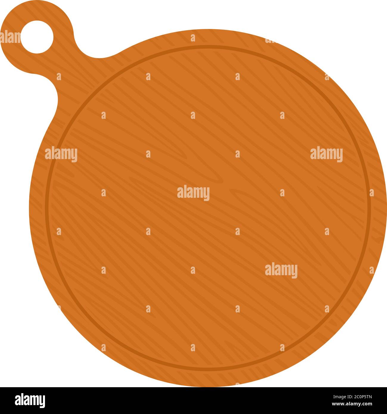 Round wooden pizza board vector flat isolated Stock Vector Image & Art ...