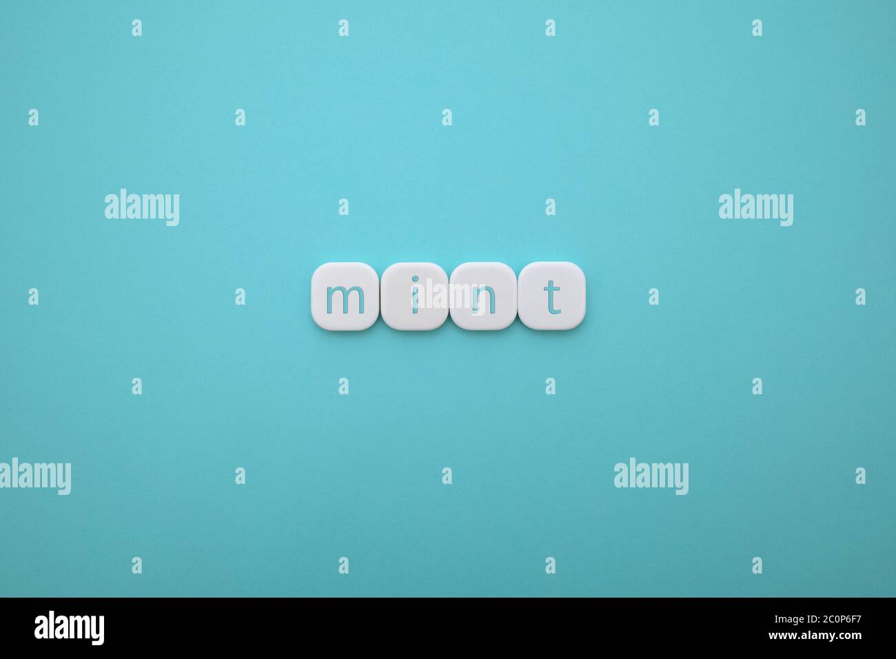 Mint alphabet hi-res stock photography and images - Alamy