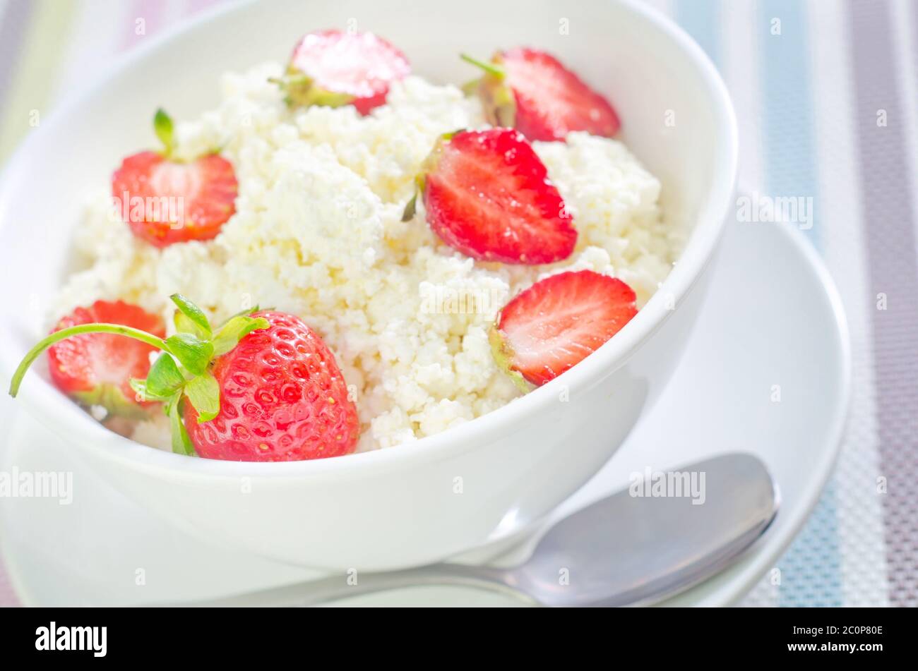 sweet cottage with strawberry Stock Photo - Alamy