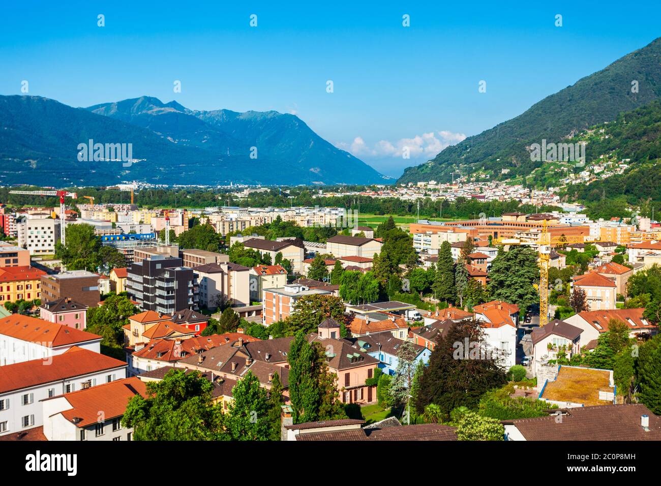 Bellinzona aerial hi-res stock photography and images - Alamy