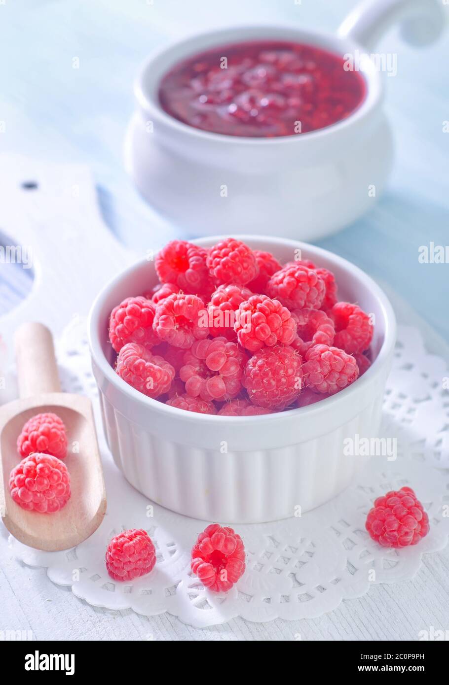 raspberry and jam Stock Photo - Alamy