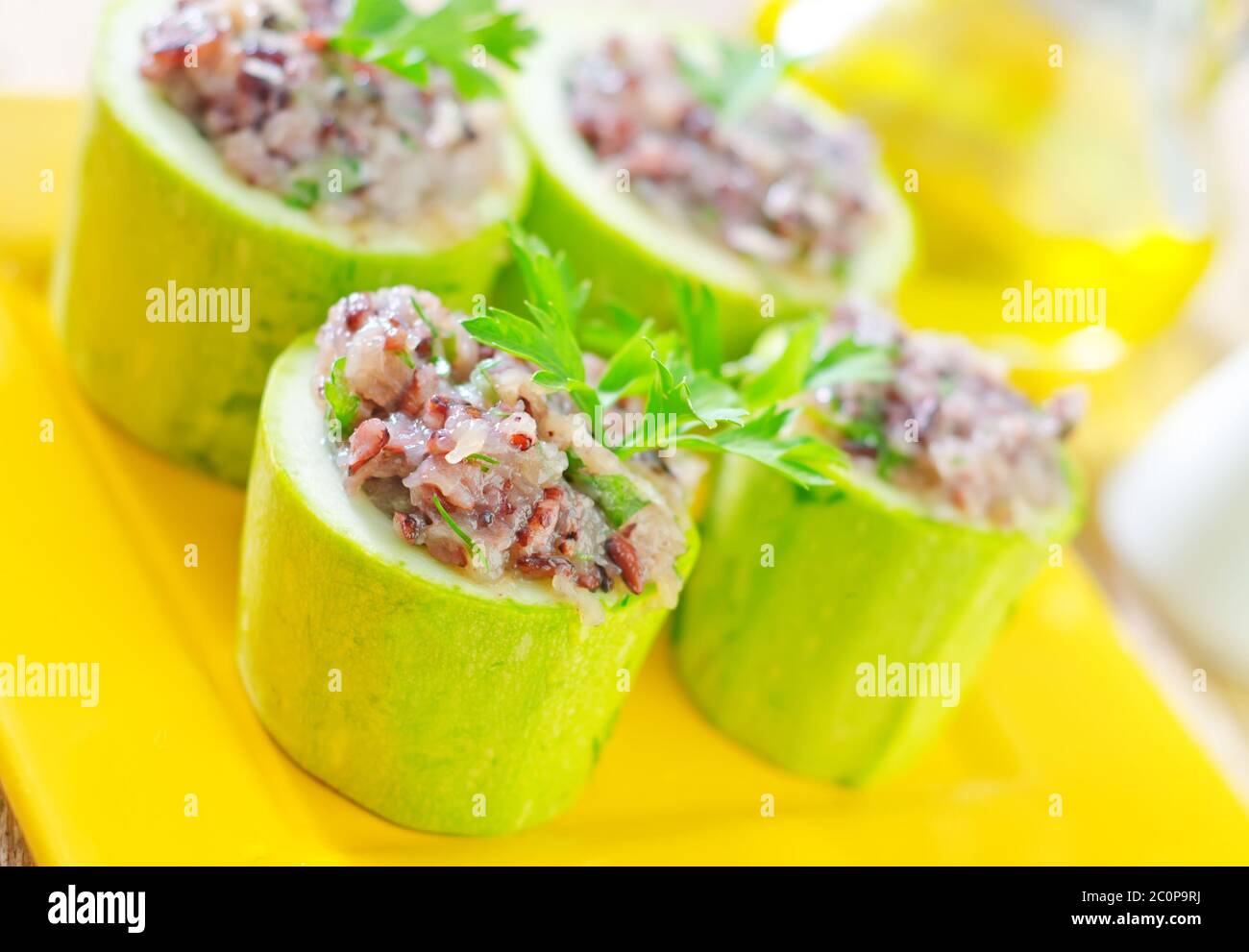 marrow stuffed rice and meat Stock Photo - Alamy