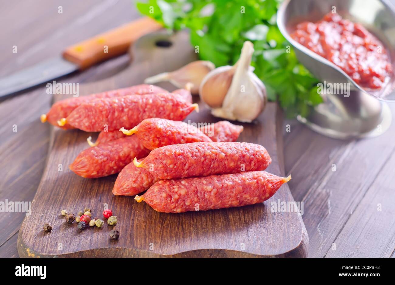 Sausages packet hi-res stock photography and images - Alamy