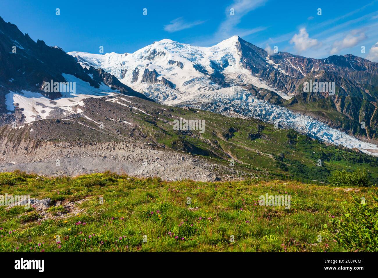 Mont Blanc or Monte Bianco meaning White Mountain is the highest ...