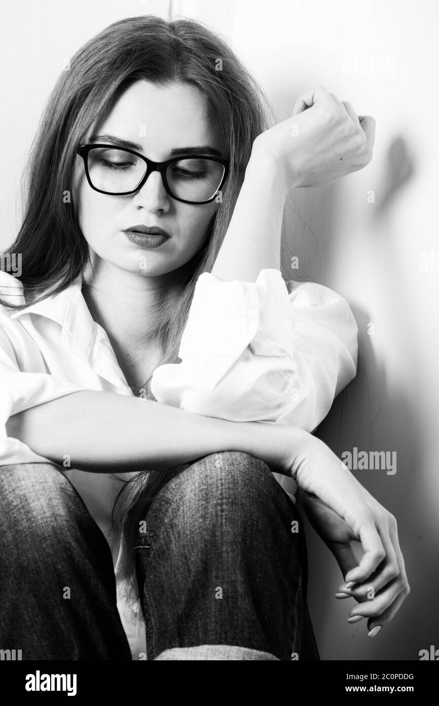 People sitting down Black and White Stock Photos & Images - Alamy